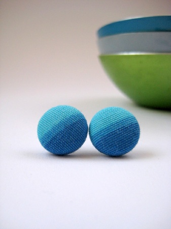 Blå øredobber- medium størrelse - Epla